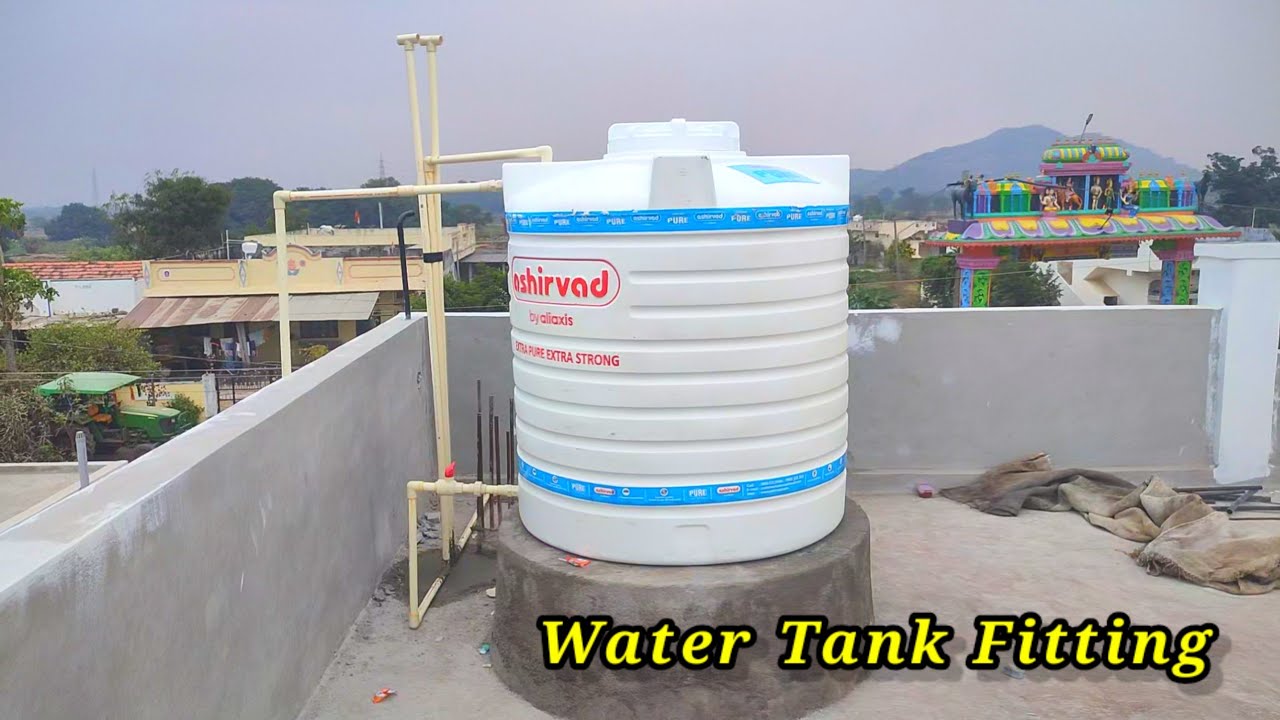 Water Tank Installation | Water Tank Fitting | 2000 litre water tank ...