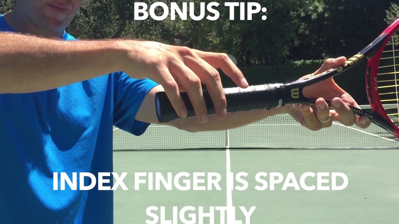 The Simple One Handed Backhand: Get a Grip | How to Correctly Hold the ...