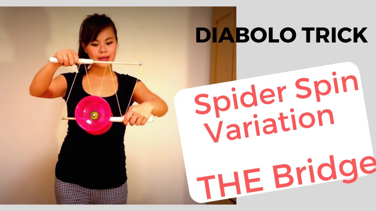 diabolo tricks for beginners. Spider Spin Variation and Bridge - YouTube