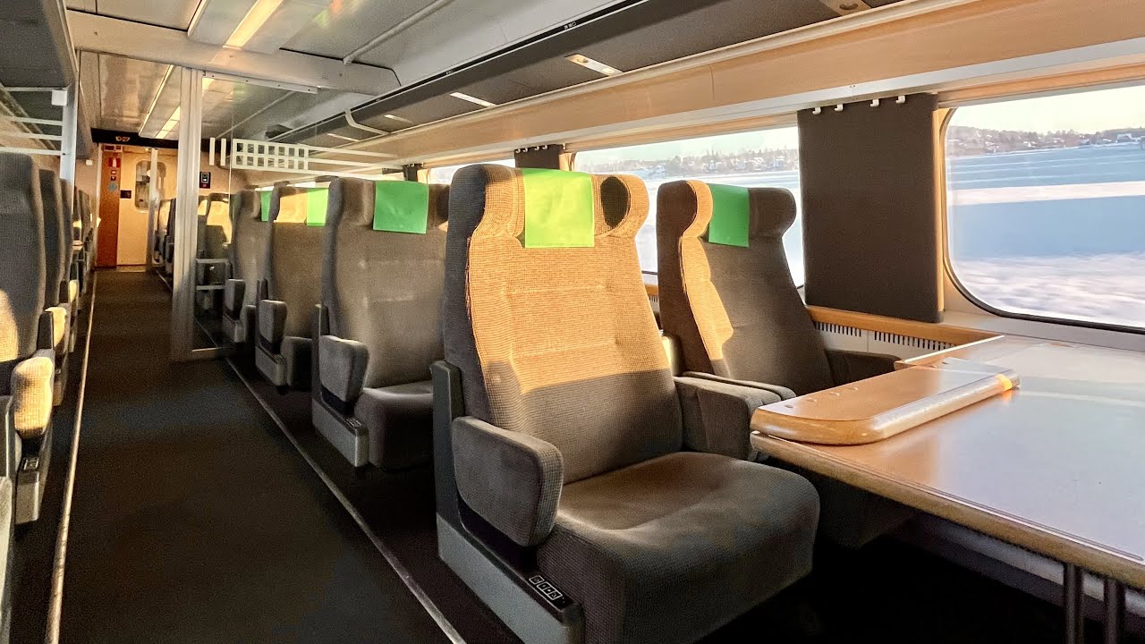 Resa från Stockholm till Sundsvall med X2000 | Vinter på Ostkustbanan ...