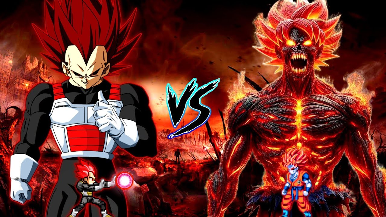 OMG😱 | Evil Vegeta SSJ V3 OP Buff (New) VS Goku Terror Final OP in Jump ...