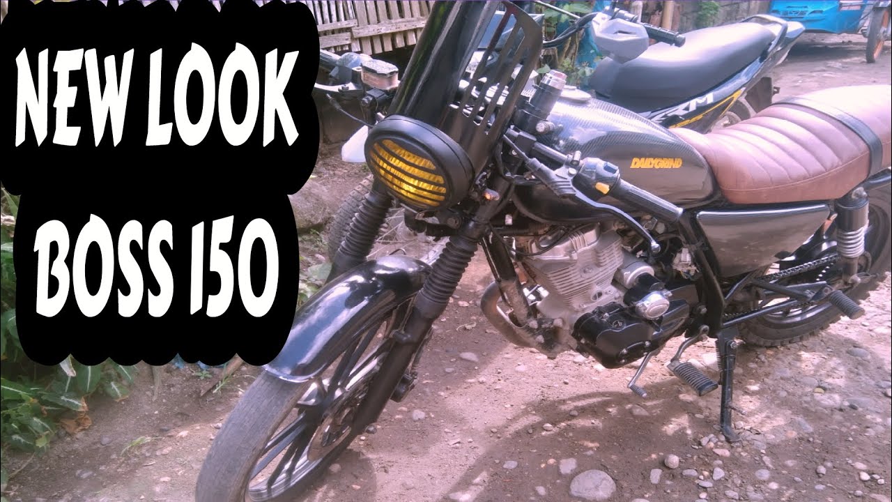 SKYGO BOSS 150 NEW LOOk seat cover,handlebar - YouTube