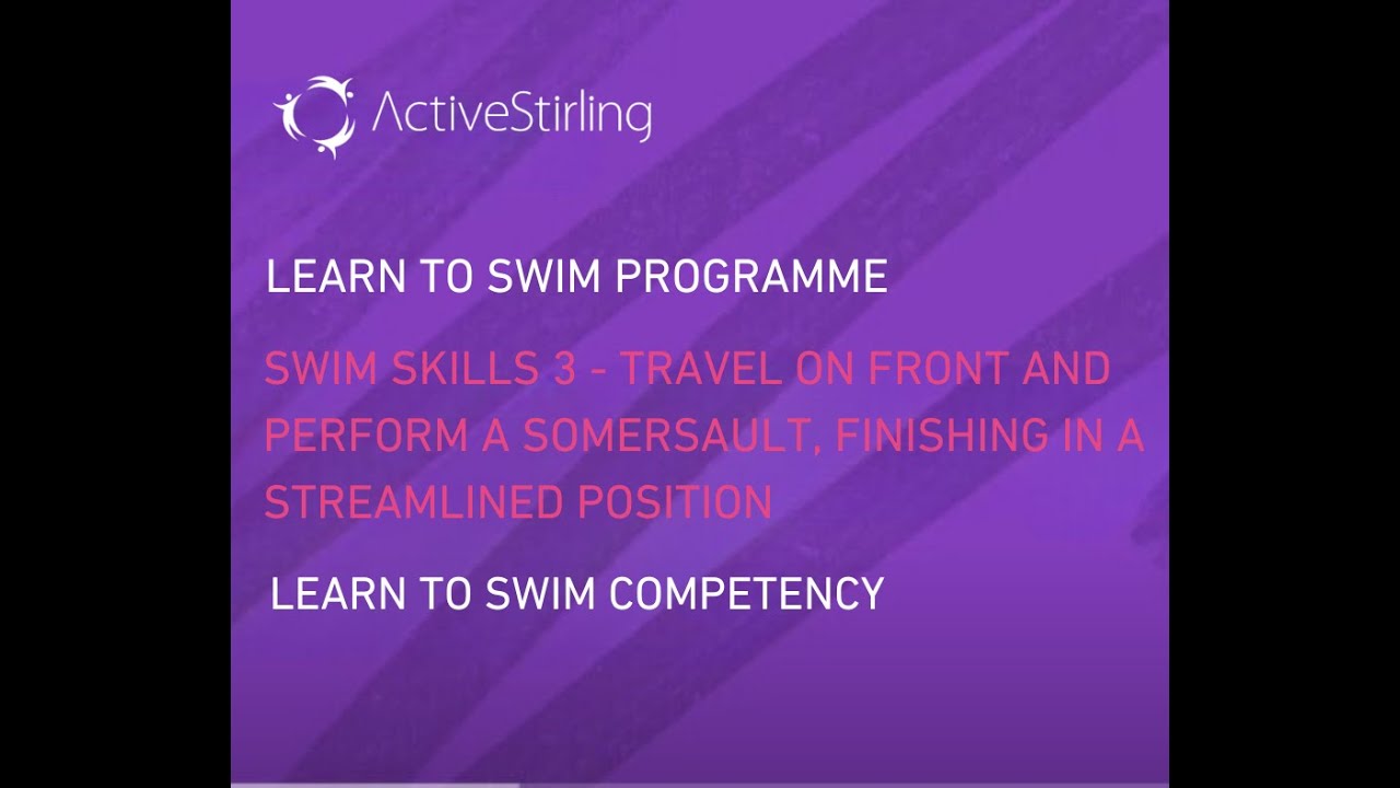 Learn To Swim - Swim Skills 3 - Travel On Front And Perform A ...