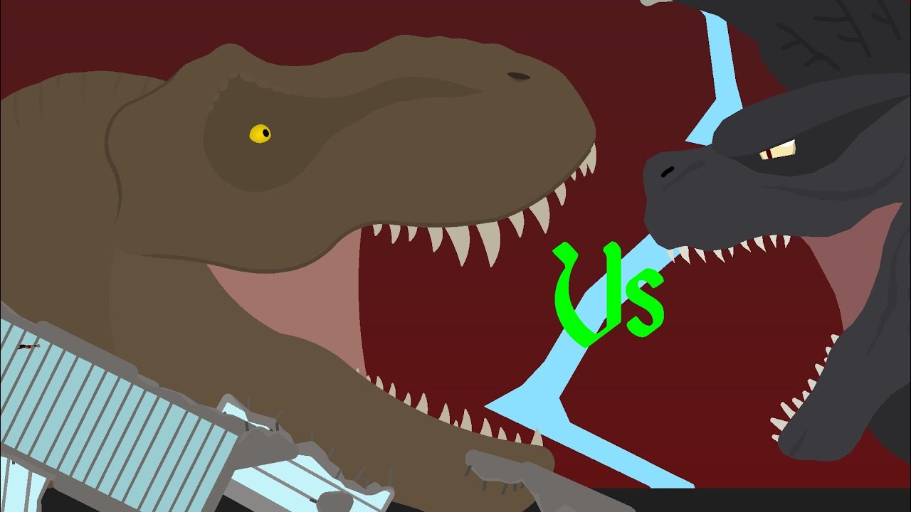 Godzilla Vs giant Trex - YouTube