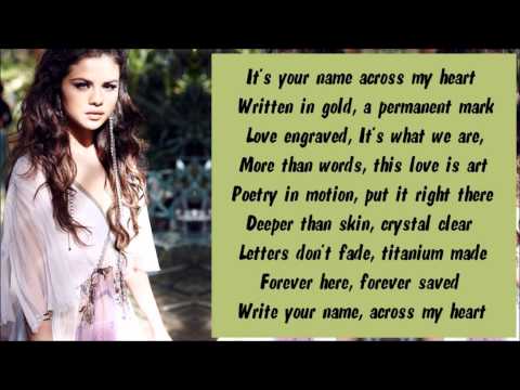 Selena Gomez Write Your Name Lyrics