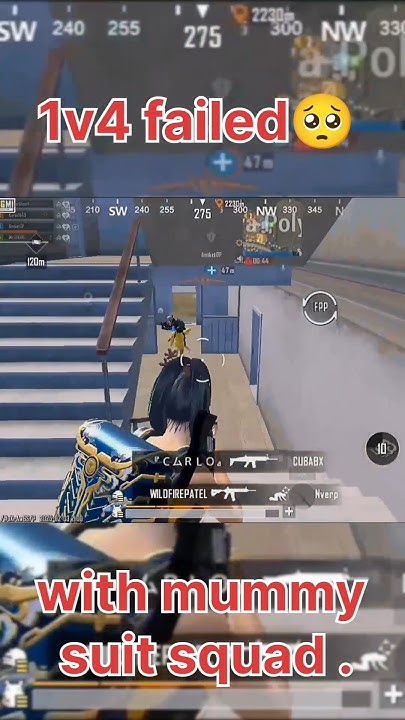 1v4 failed with mummy suit squad. - YouTube