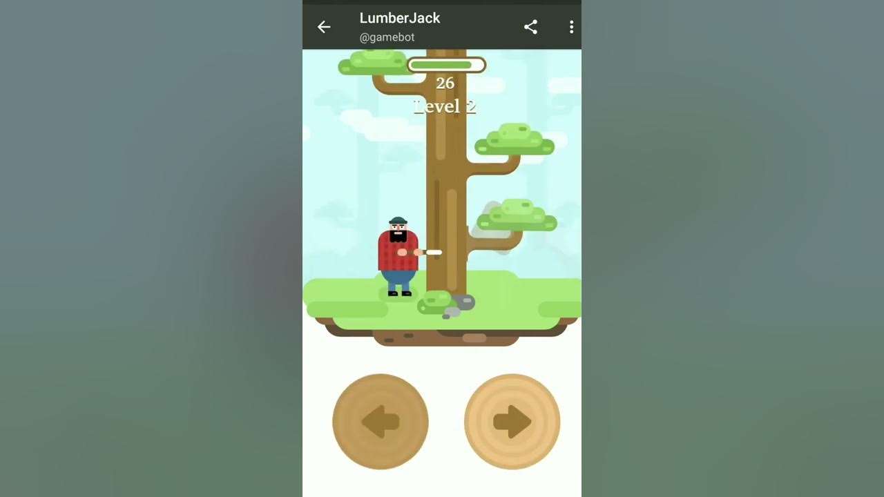 LumberJack HIGHEST SCORE!! (Telegram Mini Game) NO HACKS - YouTube