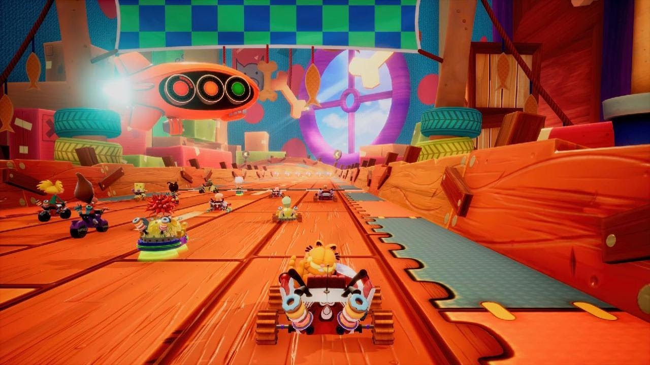 Nickelodeon Kart Racers 3: Slime Speedway Ps5 4k Garfield - YouTube