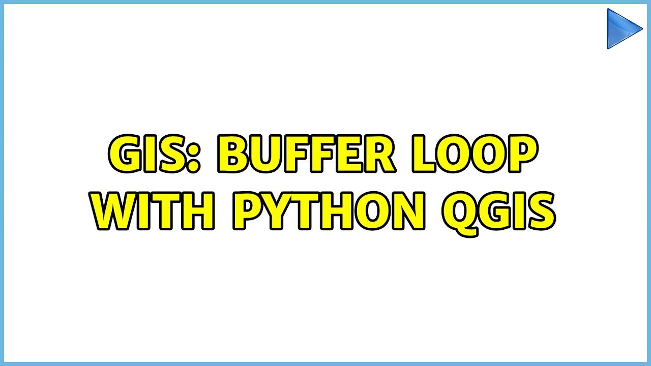 GIS: Buffer loop with Python QGIS - YouTube