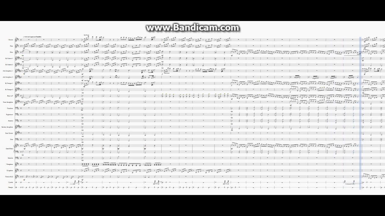 Canon: A Concert Band Arrangement - Music Sheet - YouTube