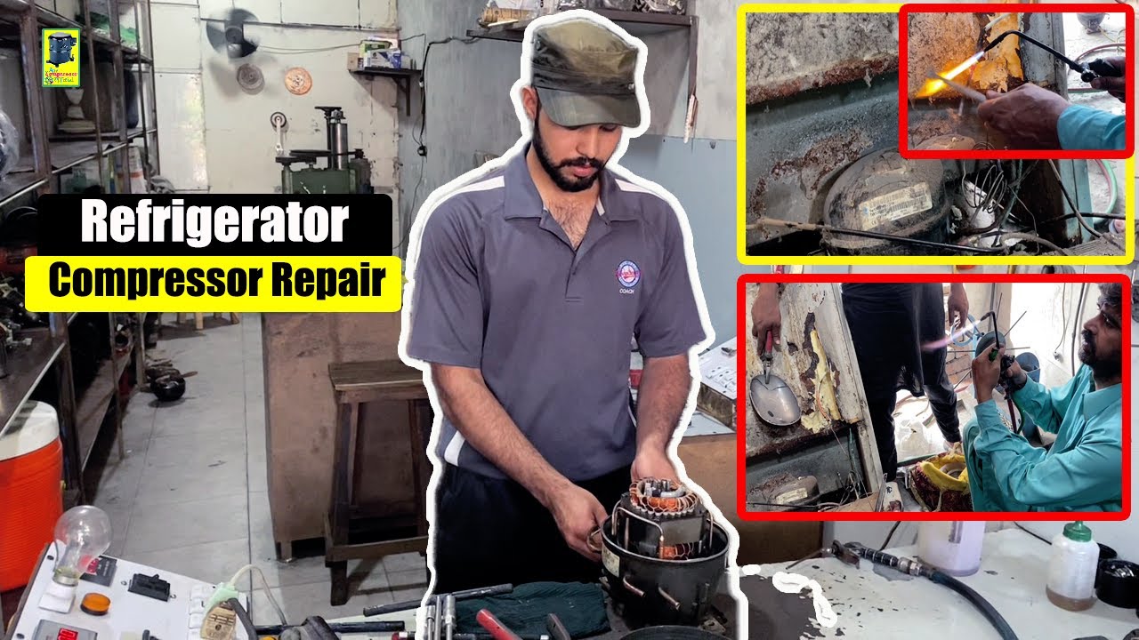 Refrigerator Compressor Repair: From Rusty to Running - YouTube