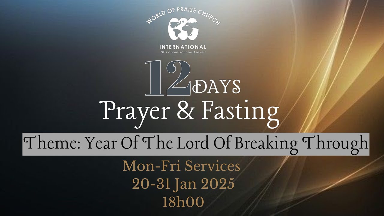 12 Days Prayer and fasting // Apostle J Sithole // Wednesday 29 Jan ...