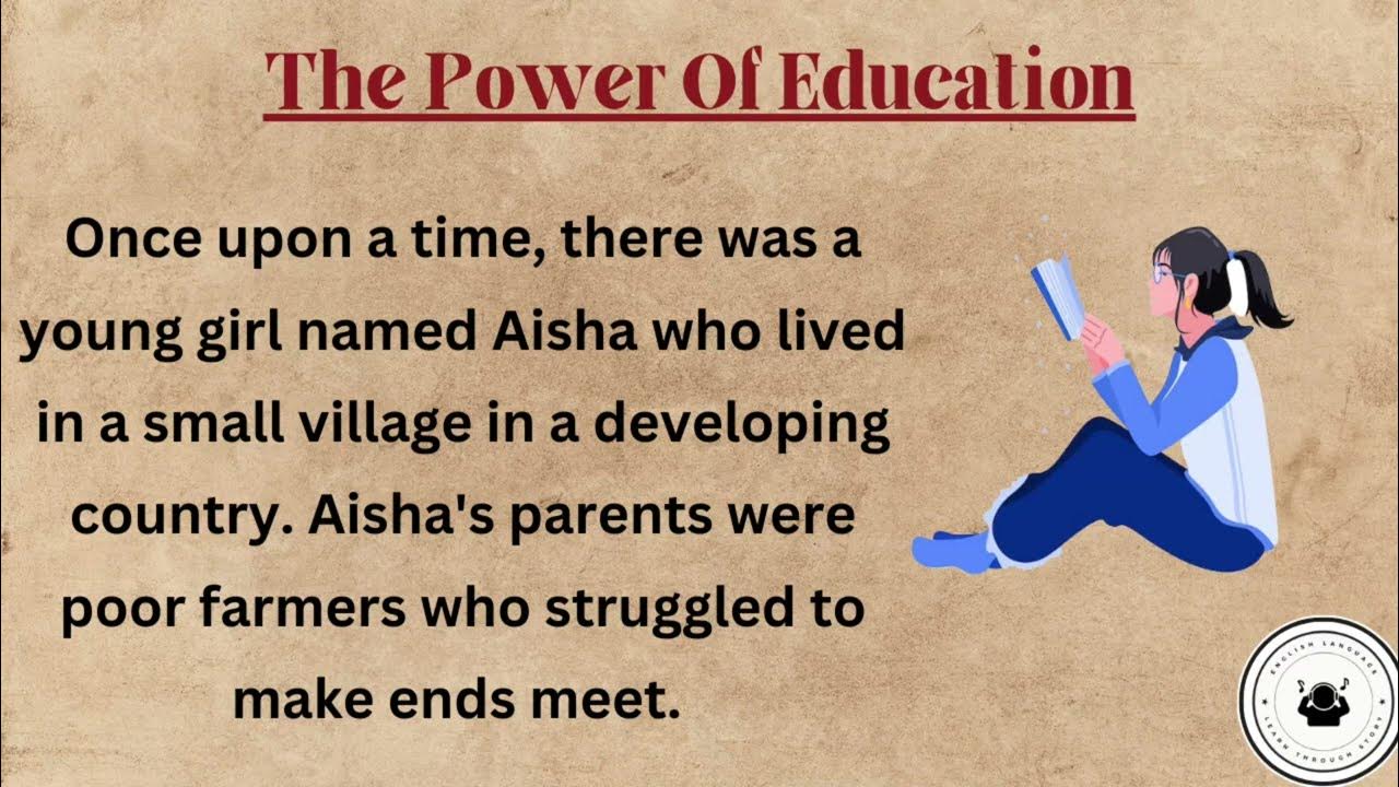 The Power of Education | a motivational story | Learn English Through ...