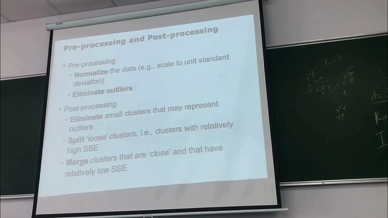 Clustering: Preprocess postprocess - YouTube