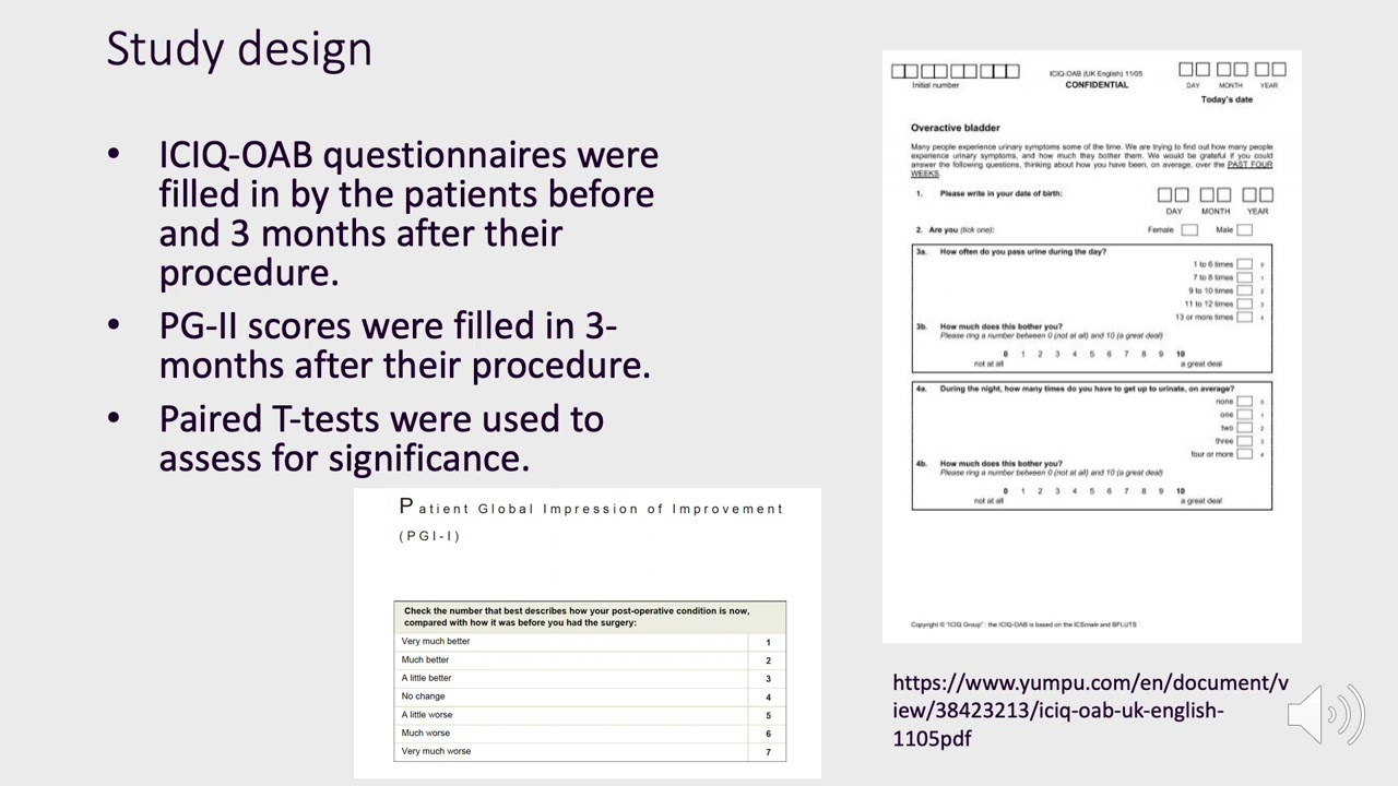 ICS 2022 Abstract #372 Outcomes of intravesical Botulinum Toxin ...
