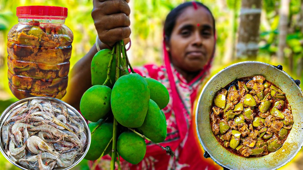 আমের এক নতুন আচার রেসিপি | Raw Mango Pickle Recipe | Village Ranna Ghor ...