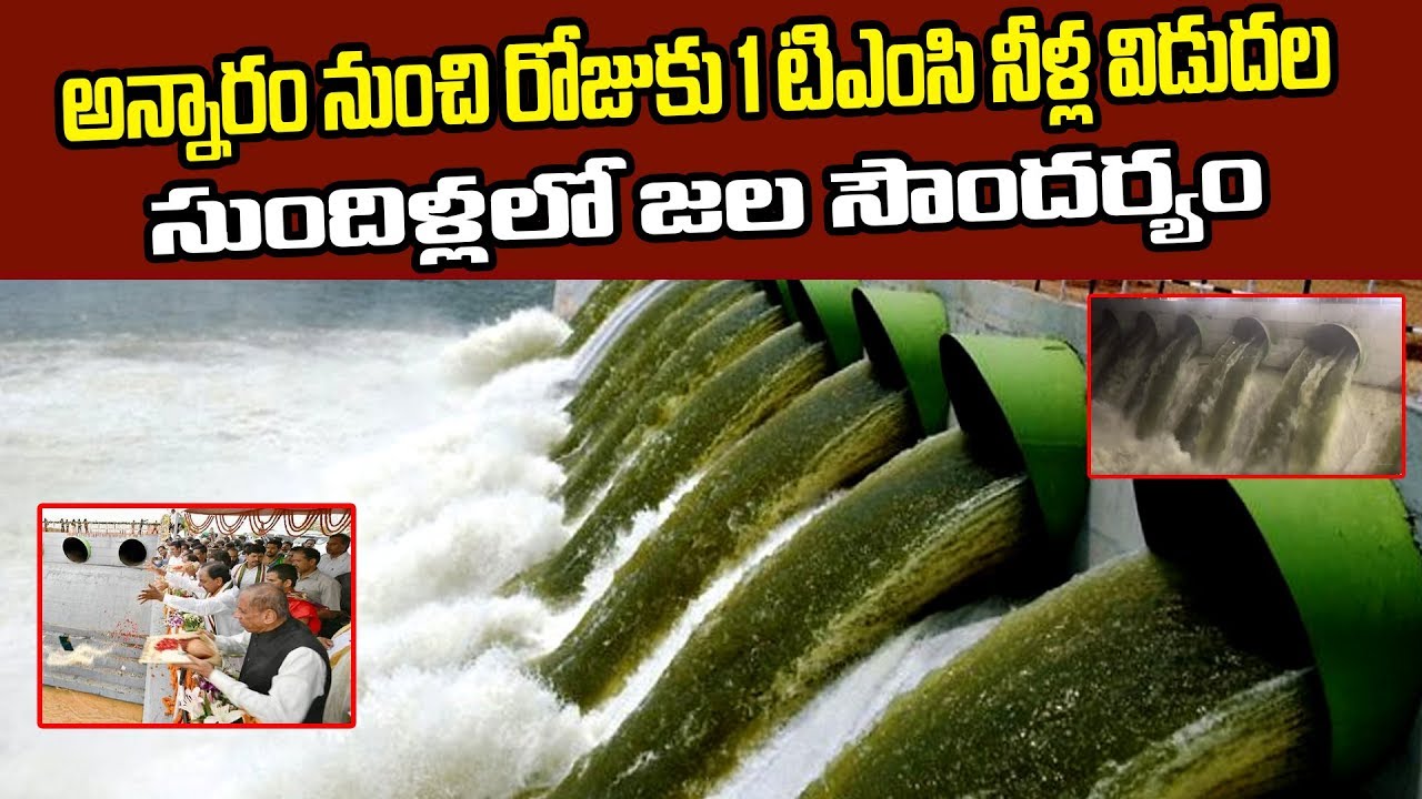 One TMC Water Released From Annaram Barrage to Sundilla Barrage Project ...