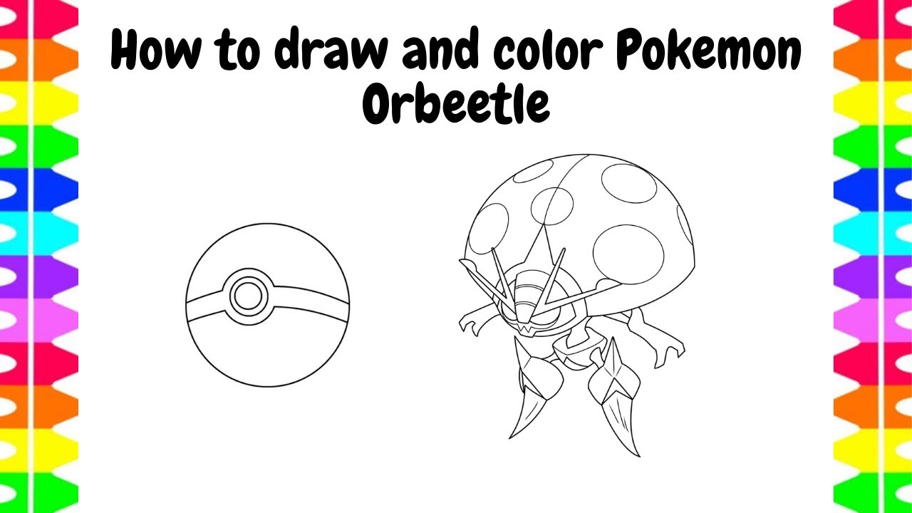 How to Draw Pokemon Orbeetle l Drawing Video Tutorial Pokemon Character ...