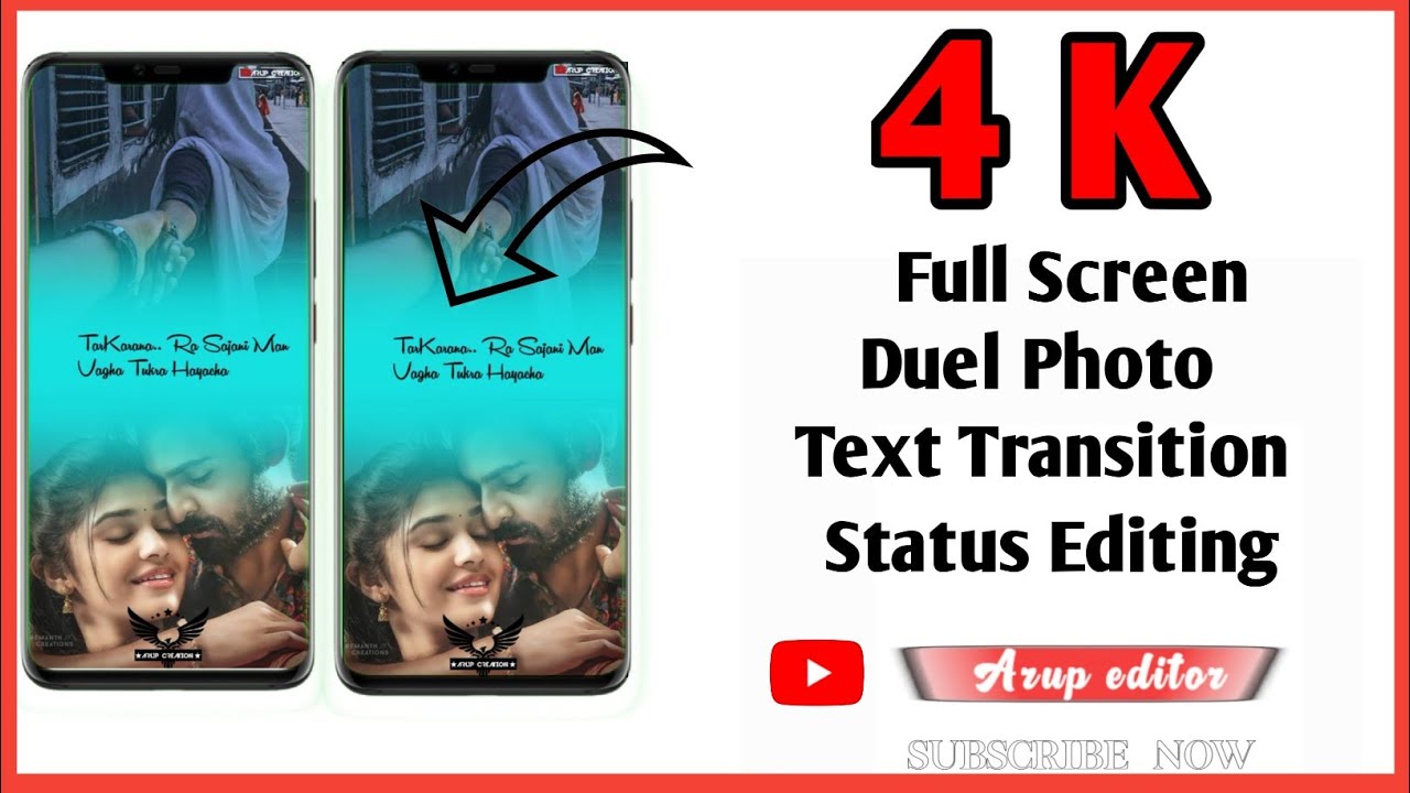 How To Make 4k Full Screen Status 💥4k Full Screen Status Banaye 💥4k ...