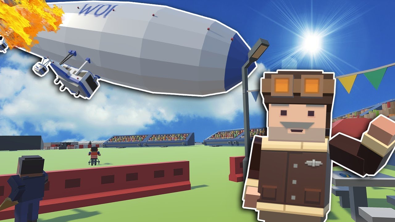AIRSHIP & AIR SHOW DISASTER IN THE CITY! - Tiny Town VR Gameplay ...