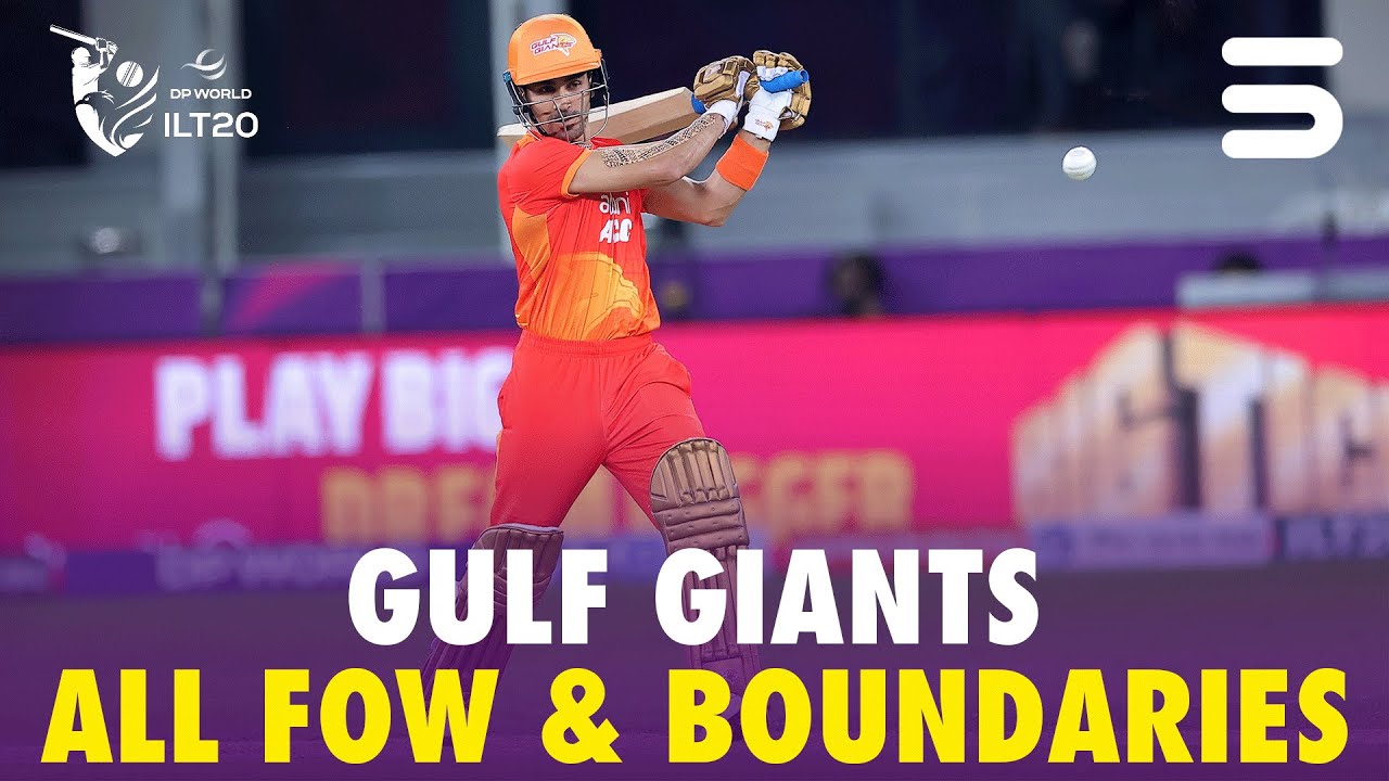 Gulf Giants All FOW & Boundaries | Desert Vipers vs Gulf Giants | Match ...