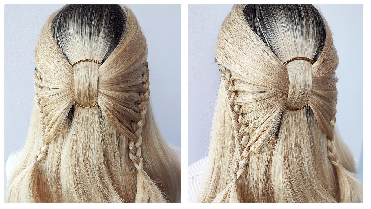 Stunning Butterfly Braid Tutorial with Bangles 🦋 Coiffure Papillon pour ...
