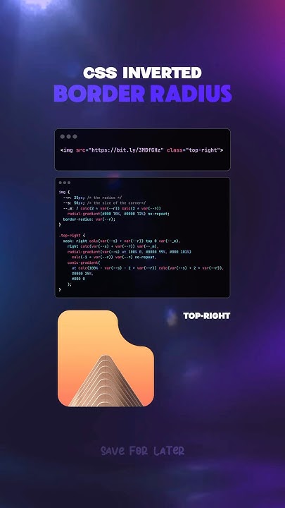 CSS Inverted Border Radius 🤯🤯🤯😍 #csstricks - YouTube