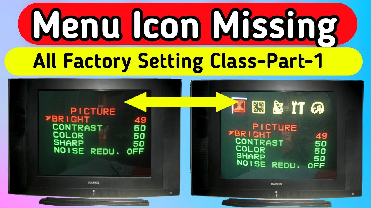 Crt Tv Icon Messing Solution | Crt Tv Icon Change| Crt Tv Logo Change ...