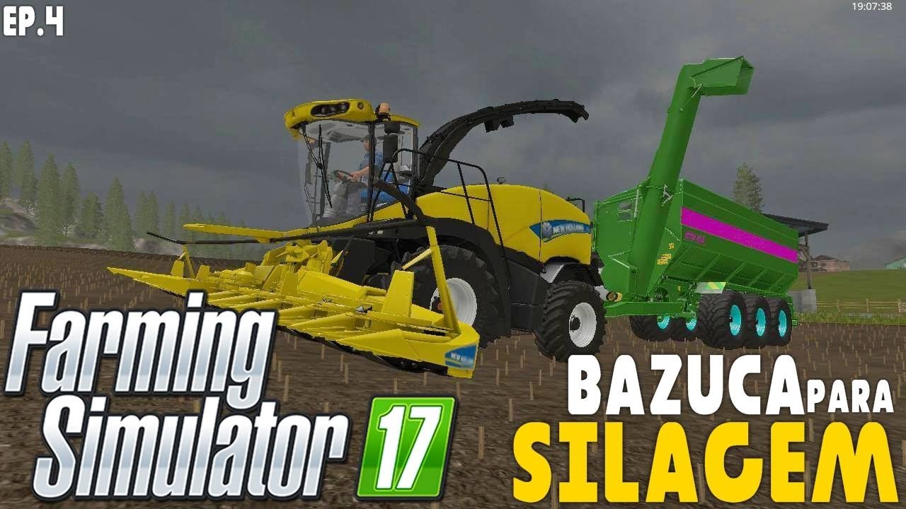 Farming Simulator 17 As Bazucas que se Unem A Silageira PT/BR - YouTube
