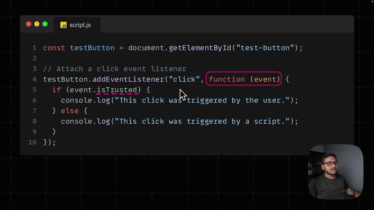 Detect Manual Clicks vs. Script Clicks in JavaScript (2025) - YouTube