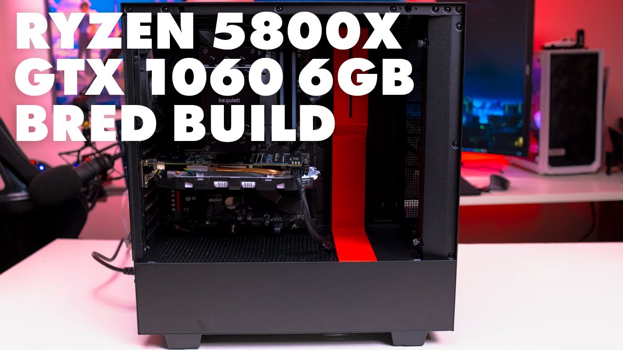 RYZEN 5800X + GTX 1060 Black and Red Build Log - YouTube