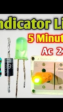How To Connect LED To 220V Ac :- 5mm LED को 220V पर कैसे चलाये || 5mm ledse indicator kaise ...