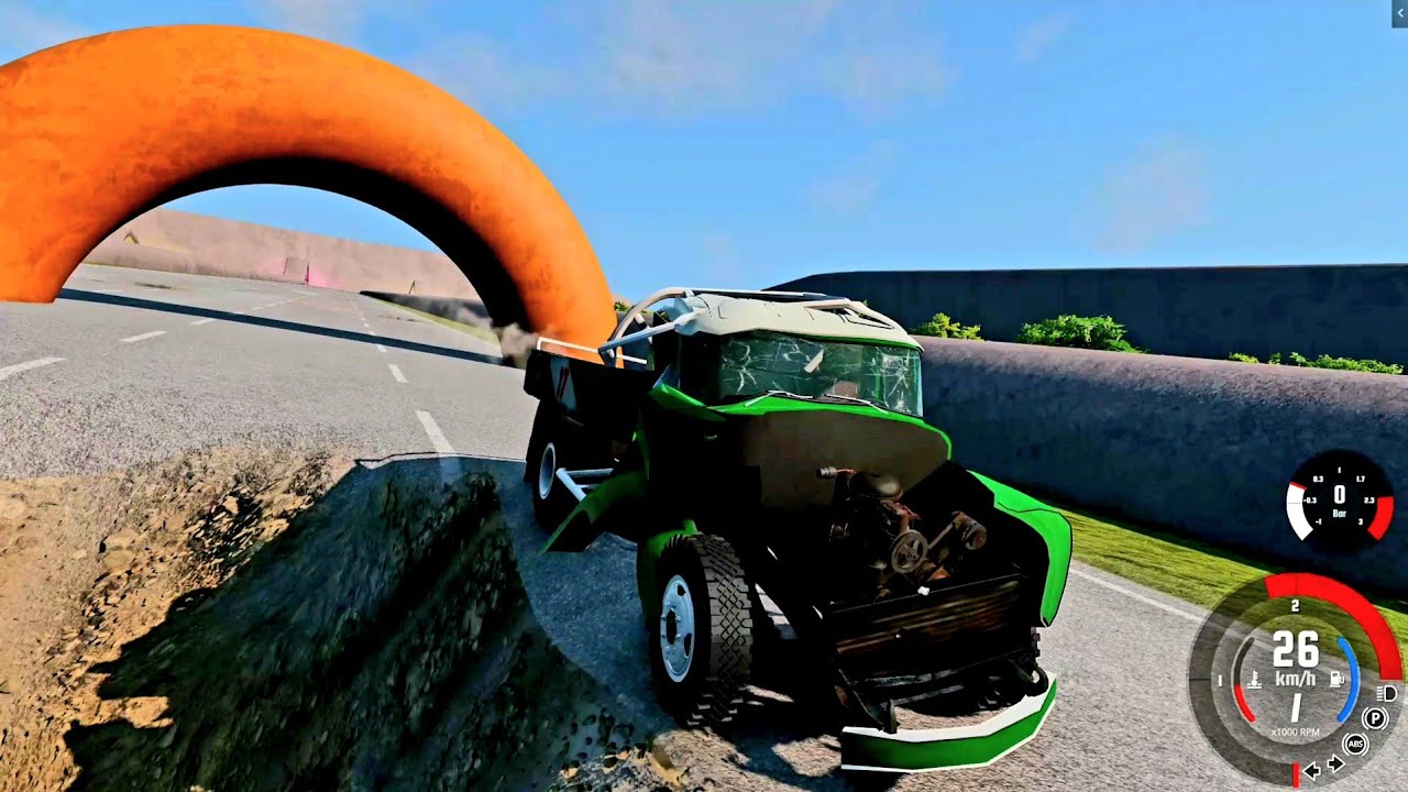 Mini Trucks vs Potholes - #04 BeamNG Drive - YouTube