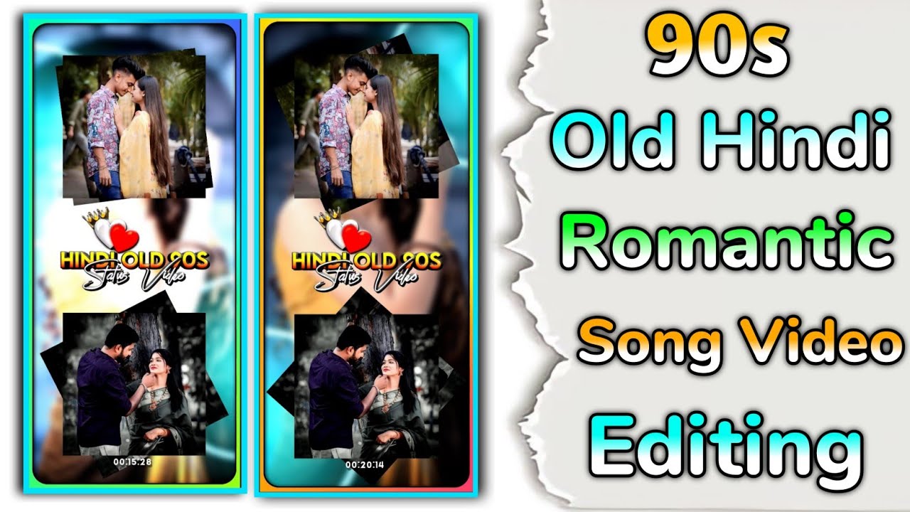 🔥Hindi 90s Old Romantic Song Status Video Editing | Alight Motion 4k ...