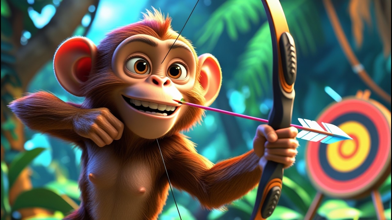 Monkey Archer - Fun Song for Kids - YouTube