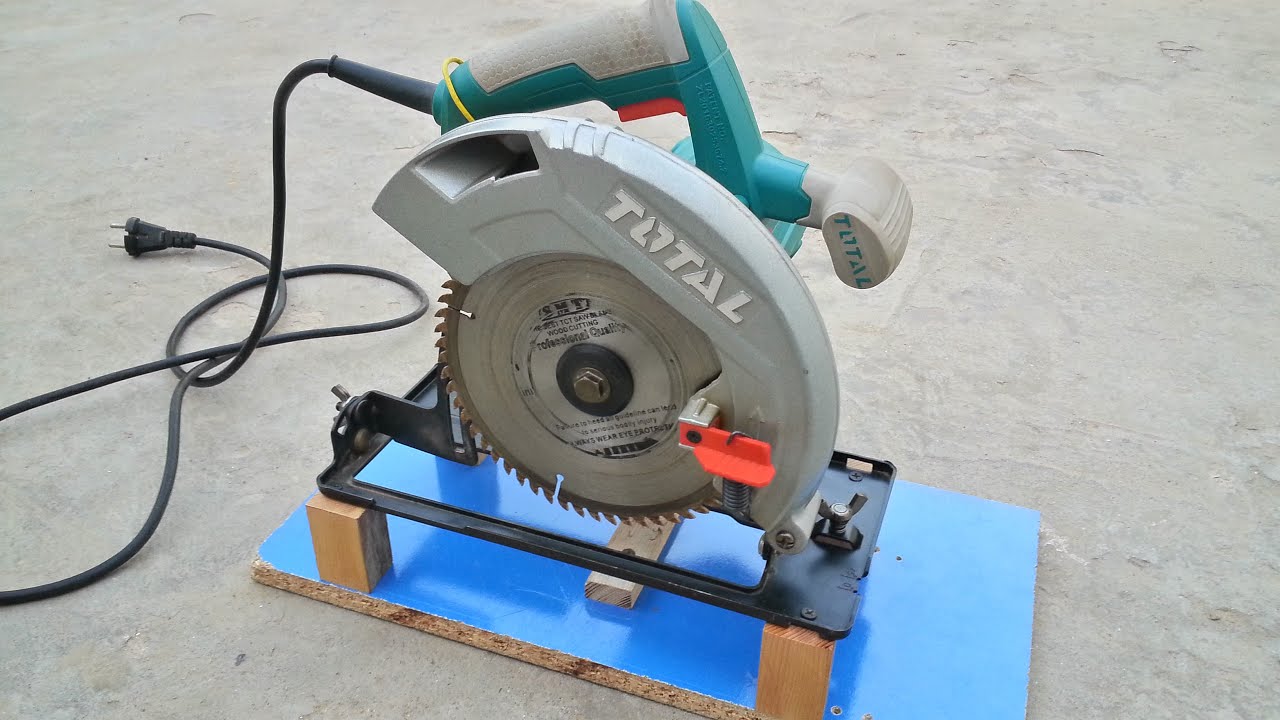 Great idea to make circular saw into a meter saw easy way at home - YouTube