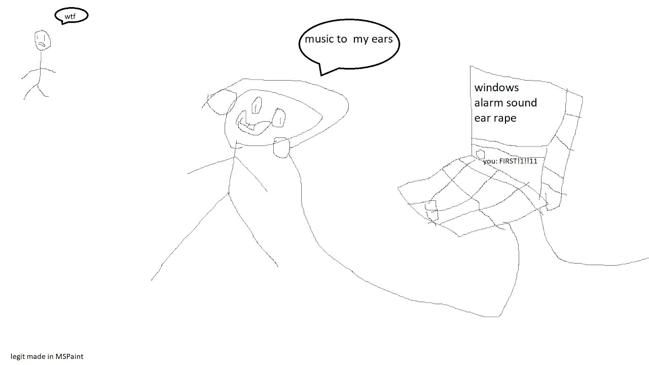 Windows alarm sound EAR RAPE - YouTube