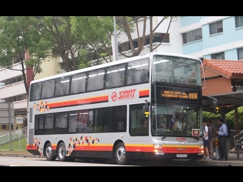 [SMRT Buses] [MAN A95] SMB5889E on Express Service 868 - YouTube