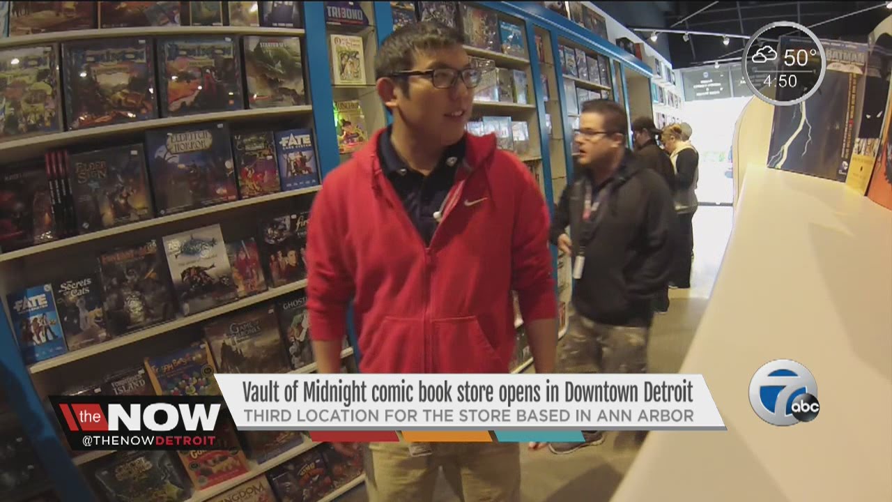 Vault of Detroit comic book store opens in downtown Detroit - YouTube