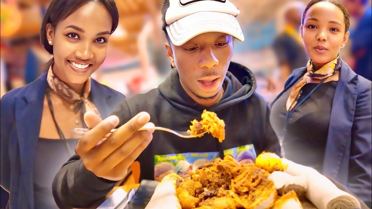 Global Ceezy Tries Ethiopian Food For the First Time! 🇪🇹 - YouTube