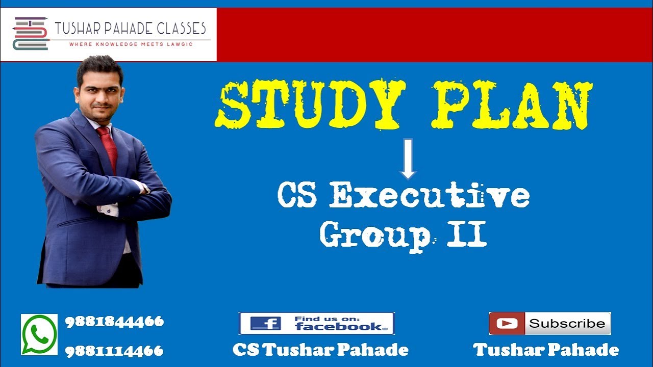 Study Plan_CS Executive_Group II - YouTube