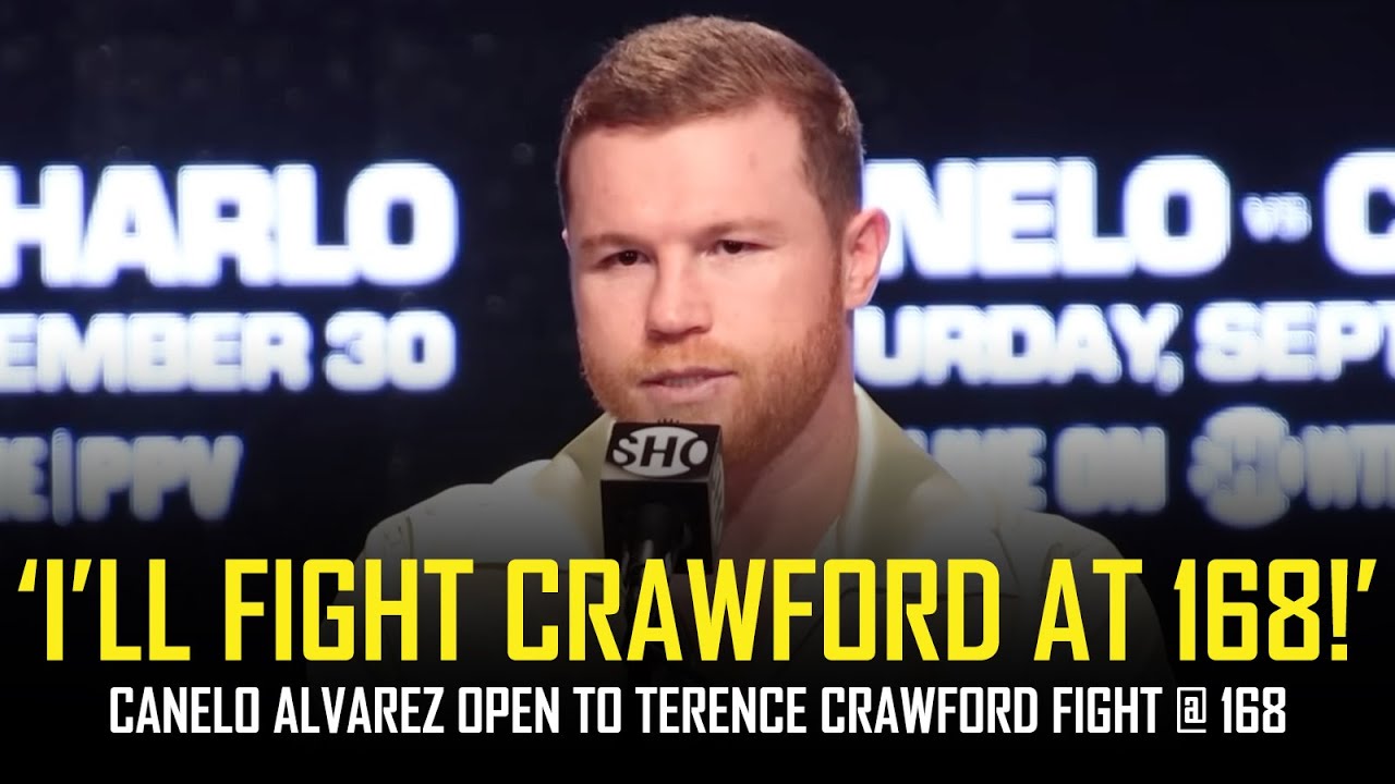 😱 CANELO OPEN TO FIGHTING CRAWFORD AT 168LBS!!! 😱 - YouTube