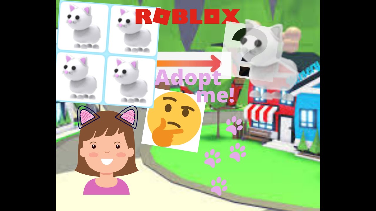 Néon snow cat dans Adopt me Roblox - YouTube