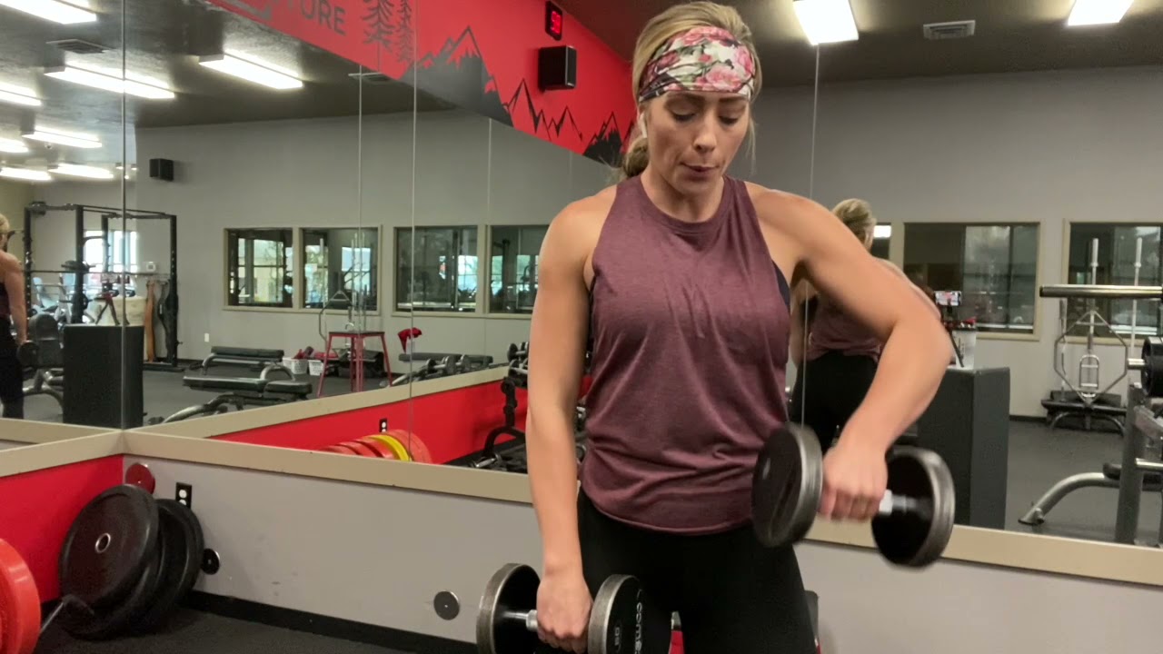 Alternating Dumbbell upright row - YouTube