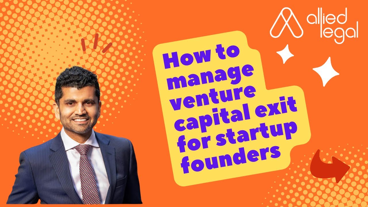 How to manage venture capital exit for startup founders - YouTube