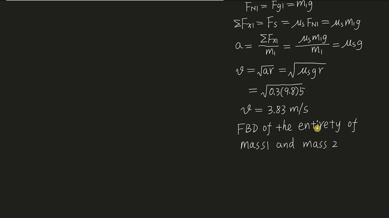 Mass 1 (2.0 kg) sits on top of mass 2 (5.0 kg), which rests on a ...