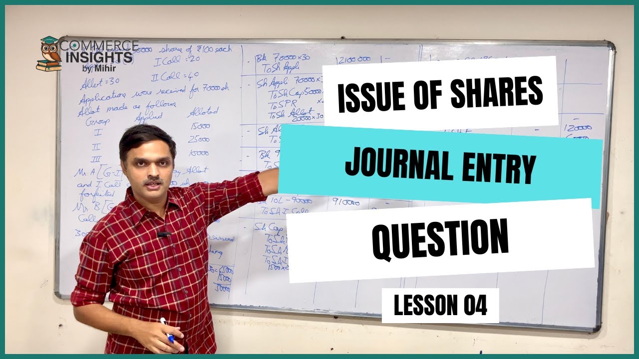 🏦 Issue of Shares Journal Entries Explained! | Class 12 Accountancy ...