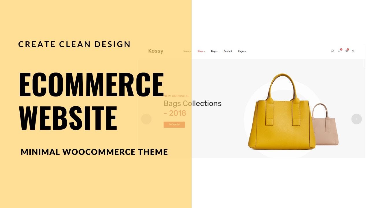 Quickly Start Selling Online - Minimal eCommerce Website | Clean WooCommerce Theme | Kossy ...