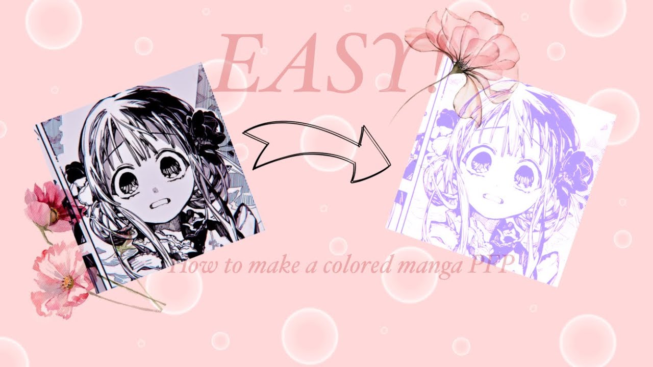 HOW TO MAKE A COLORED MANGA PFP | *VERY EASY AND FREE* | Tutorial - YouTube