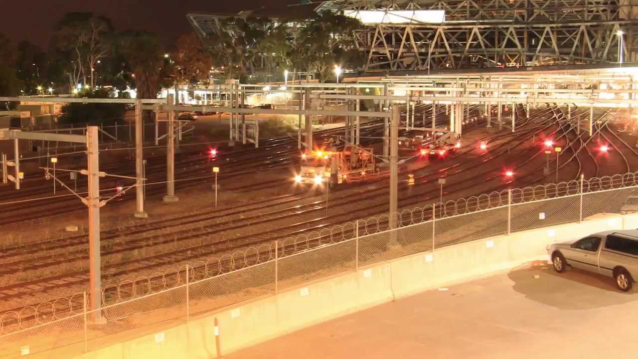 Adelaide Rail Yard Electrification - YouTube
